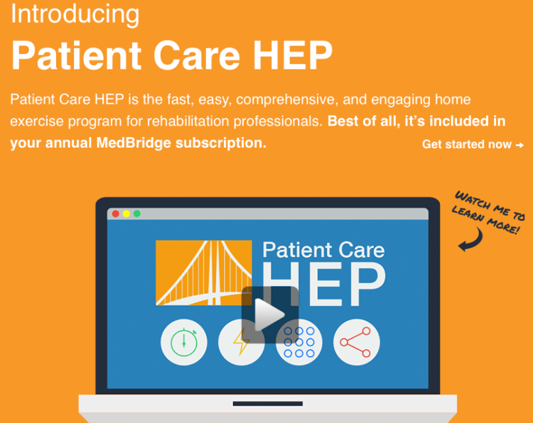 CEU Review: MedBridge Education's Patient Care HEP – John Snyder, DPT